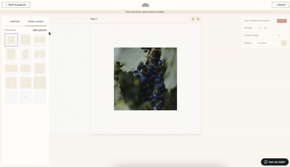Can I add text or captions to my photo book? – Papier CA
