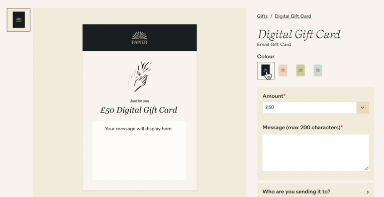 Can I buy a gift card? – Papier UK